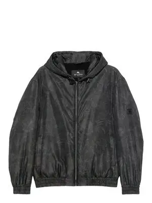 Etro Paisley-print Hooded Jacket - Grey