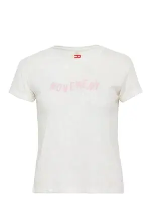 Rally Movement Ribbed Knit T-shirt - Grey