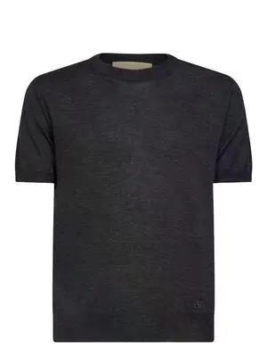 Valentino Garavani Vlogo Knit Sweater - Grey