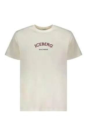 Iceberg Logo-print Short-sleeve T-shirt - Neutrals