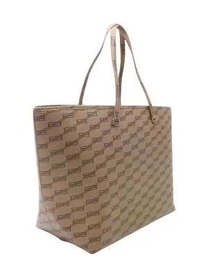 Balenciaga Bb Monogram Tote Bag - Grey