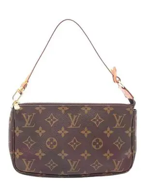 LOUIS VUITTON Monogram Pochette Accessories Shoulder Bag - Brown