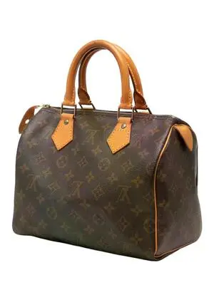 LOUIS VUITTON Monogram Speedy 25 Boston Bag - Brown