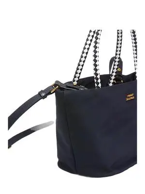 Tommy Hilfiger Woven-handle Marina Bucket Tote Bag - Blue