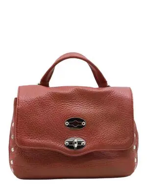 ZANELLATO Zanellato Baby Postina Studded Leather Tote Bag Red
