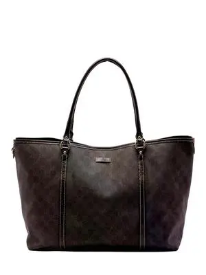 Gucci Gg Supreme Canvas Joy Tote Bag - Brown