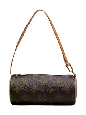 LOUIS VUITTON Monogram Papillon Pochette Handbag - Brown