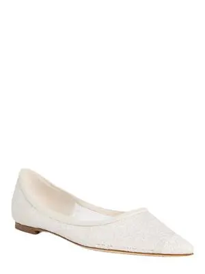JIMMY CHOO Love Flats - Ivory