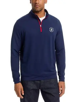 Peter Millar Performance Quarter Zip Sweatshirt - Navy
