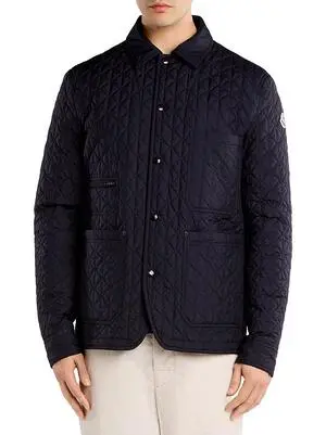 Moncler Theoline Quilted Shirt Jacket - Navy