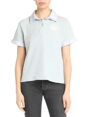 Acne Studios Layered Polo Shirt - Light Blue