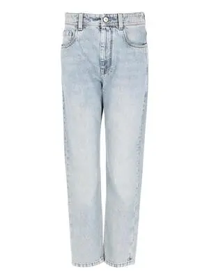 Brunello Cucinelli Baggy Tapered Trousers - Denim