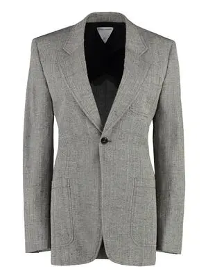 BOTTEGA VENETA BOTTEGA VENETA Single-Breasted Viscose And Silk Blend Blazer With Notched Lapel