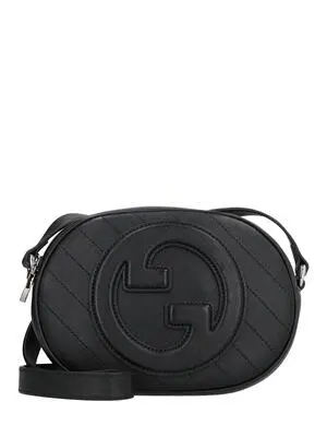 Gucci Mini Lamb Leather Handbag With Adjustable Strap - Black