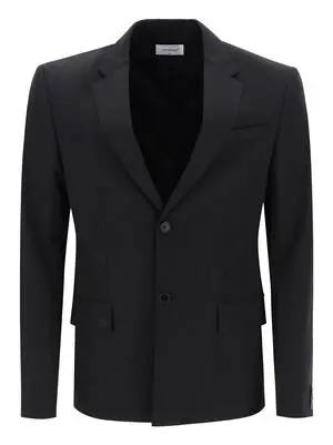 Off-White Single-breasted Wool Blazer - Black