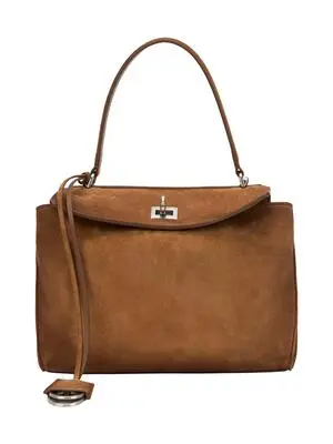Balenciaga BALENCIAGA Rodeo Small Handbag In Calfskin And Lambskin Camel