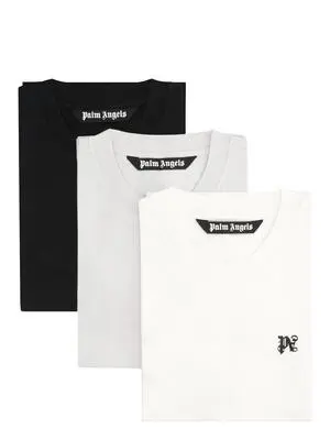 Palm Angels Monogram-embroidered T-shirt - Multicolor