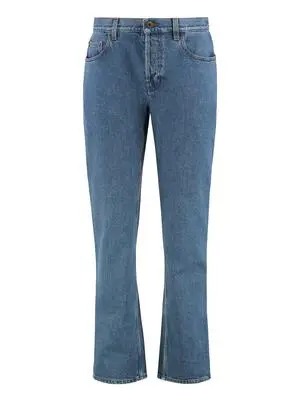 Burberry Mid-rise Straight Leg Jeans - Denim