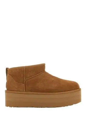 UGG UGG Classic Ultra Mini Platform Ankle Boots Camel