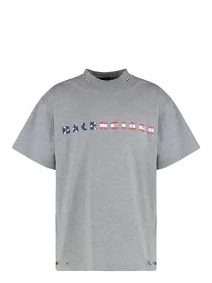 Balenciaga Cotton International T-shirt - Grey