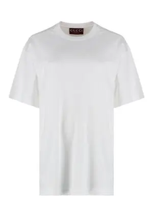 Gucci Cotton Jersey T-shirt With Logo - White
