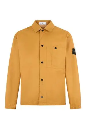 Stone Island Stone Island Classic Ripstop Organic Cotton Shirt Jacket Orange