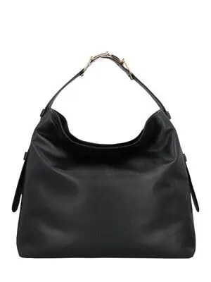 Gucci Beatrix Large Leather Shoulder Bag - Black