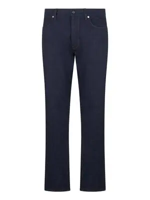 Stone Island Straight Cut Denim Trousers - Blue