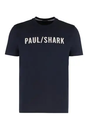 Paul & Shark Classic Logo T-shirt For - Blue