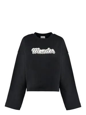 Moncler Ribbed Neckline Logo T-shirt Fall/winter 2023 - Black
