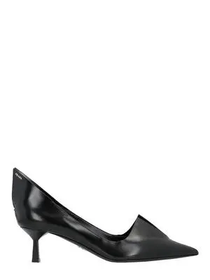 PRADA PRADA Brushed Leather Pointed Toe Pumps