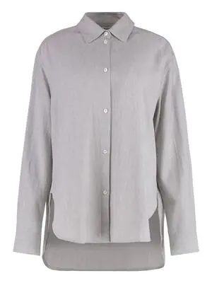 TOTEME Fluid Viscose-blend Shirt - Grey
