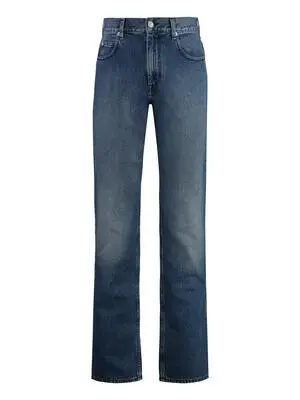MARANT Classic Straight-leg Cotton Trousers - Denim