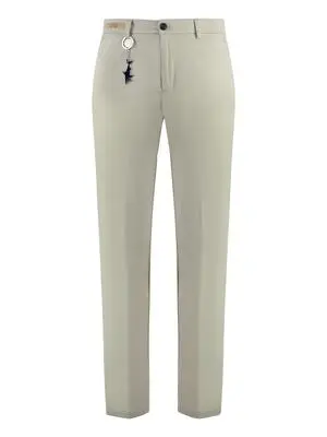 Paul & Shark Stretch Cotton Tailored Trousers - Ecru