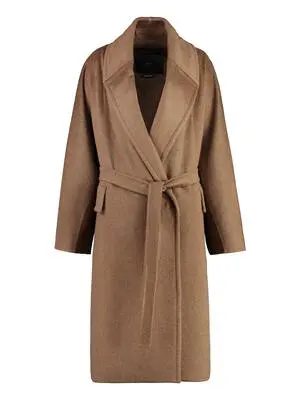 Max Mara Oversize Belted Coat - Brown