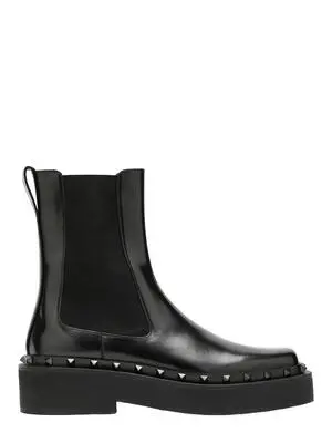 Valentino Garavani Rockstud Chelsea Boots - Black