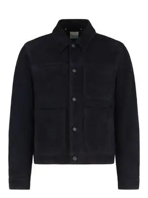 Paul Smith Suede Four-pocket Jacket - Blue