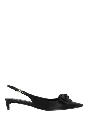 Dolce & Gabbana Slingback Pumps With Bow Embellishment - Black