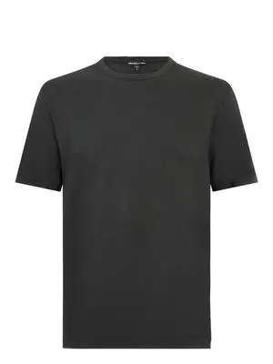 JAMES PERSE Classic Short Sleeve Cotton T-shirt - Black