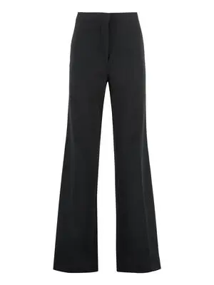 Stella McCartney High Waist Flared Trousers - Black