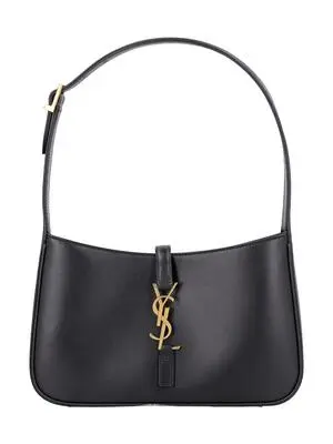 Saint Laurent Mini Leather Shoulder Handbag - Black