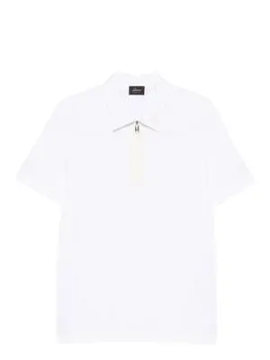 Brioni Cotton Polo Shirt - White