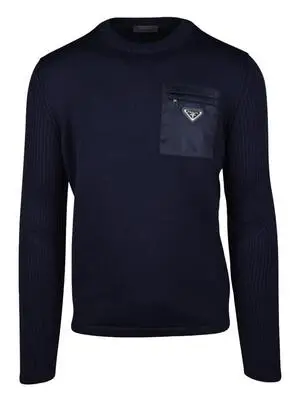 PRADA Prada Logo Pocket Pullover