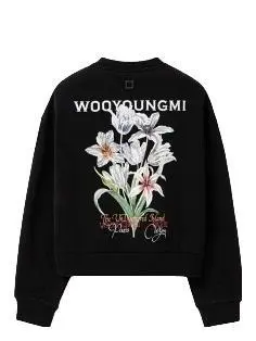 WOOYOUNGMI Long-sleeve T-shirt With Floral Print - Black