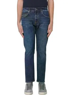 FAY Logo Patch Jeans - Blue