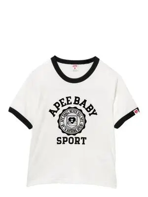 AAPE BY *A BATHING APE Apee™ A Bathing Ape® Graphic Ringer T-shirt - White