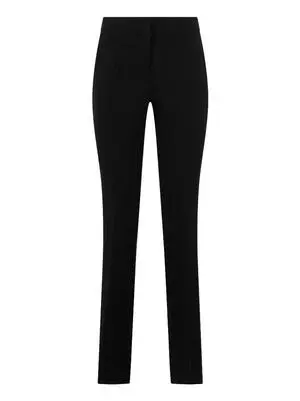 Moschino Slim-fit High-waisted Trousers - Black