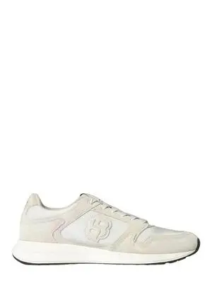 BOSS Suede Panelled Mesh Sneakers - Neutrals