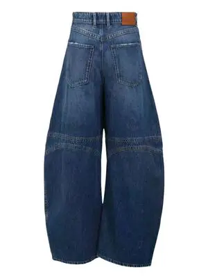 Sportmax Multi-pocket Barrel-leg Jeans - Blue