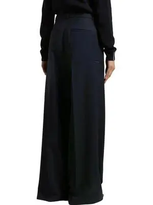 Peserico Pleated Wide-leg Trousers - Blue